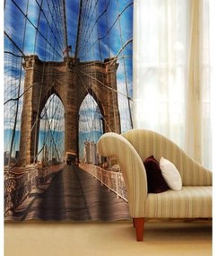 Fotozávěs Brooklynský most CU-140-002 textilní foto závěs / závěsy s fototiskem 140 x 245 cm Dimex