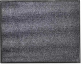 PVC rohožky 2 ks šedé 90 x 60 cm 278748