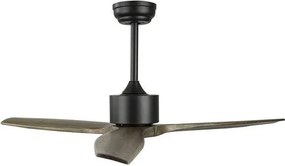 NV 5231301 Stropní ventilátor VENTO tělo z oceli černá a dřevěné listy - NOVA LUCE