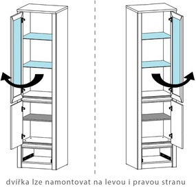 Obývací stěna MONTANA d | 6 dílů | lefkas