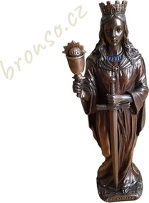 Soška svaté Barbory – křesťanská dekorace, symbol víry a ochrany, Veronese WU76757A4