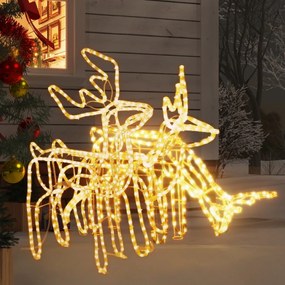 3dílná sada vánočních sobů s teplými bílými LED,  3154333 HangarStore.cz