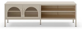Krémový TV stolek 160x50 cm Diora – Marckeric