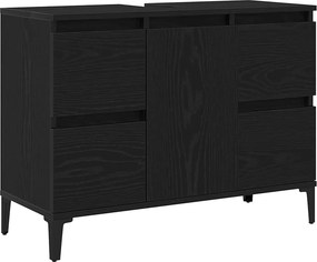Sada koupelnového nábytku 3 ks Černý dub 30 x 30 x 180 cm 3333091