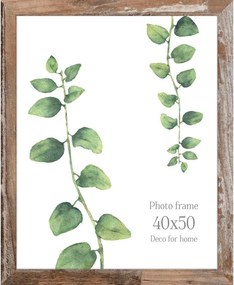 Hnědý rámeček na fotografii Styler Bergen Shabby, 46 x 56 cm