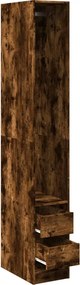 Šatní skříň kouřový dub 30 x 50 x 200 cm kompozitní dřevo 3307742