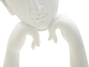 Dekorace na stůl Buddha B 21 cm bílá/zlatá