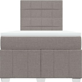 Box spring postel s matrací taupe 120x190 cm textil 3291611