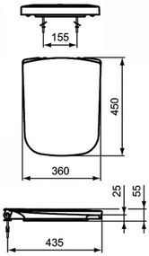 Ideal Standard Strada WC sedátko soft-close J469701