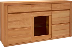 XXXLutz ŠIROKÁ KOMODA, jádrový buk, jádrový buk, 170,4/91,6/44,1 cm Voleo - Komody z masivu - 002412010851