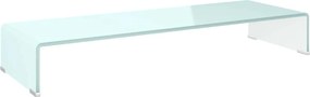 TV stolek / podstavec na monitor sklo zelený 90 x 30 x 13 cm 244146