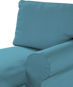 Potah na lenošku Ektorp pravý barva modrá látka pletený vzor