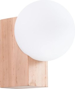 Sollux Lighting Nástěnné svítidlo BULBO přírodní dřevo