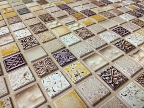 3D obkladový omyvatelný panel PVC Mozaika Casablanca (480 x 955 mm)