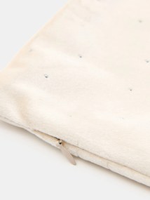 Sinsay - Sametový povlak na polštář s krystaly - béžová