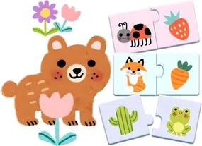 DJECO Puzzle Barvy / Skládačka / 12x2 dílků