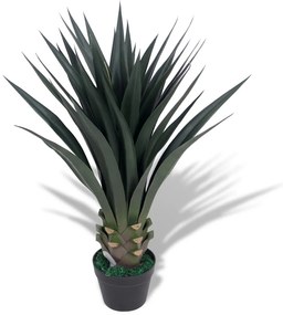 Umělá rostlina juka s květináčem 85 cm zelená 244429