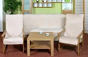 Bellatex Souprava Korall micro 3+1+1 1ks 150x200, 2ks 65x150 cm Béžové