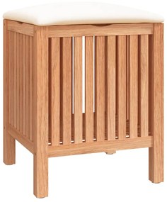 vidaXL Koupelnová stolička 40,5 x 40 x 52 cm masivní ořechové dřevo