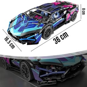 NeoBrick Lamborghini Racer – stavebnice sportovního auta 1280 dílků, futuristický design
