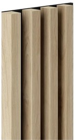 Akustické dekorační panely MAXI, jackson hickory 3D lamely na filcovém podkladu, rozměr 270 x 17,7 cm, IMPOL TRADE