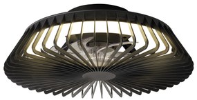 Mantra 8197 Himalaya Mini, ventilátor se svítidlem LED 70W 2700-5000K, dálkový ovladač, černá, průměr 53cm