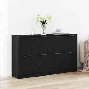 Servírovací skříň 2 ks Černý dub 60 x 30 x 70 cm 3333073