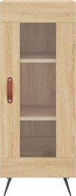 vidaXL Skříň highboard 34,5 x 34 x 180 cm kompozitní dřevo [3199404] Barva: hnědý dub