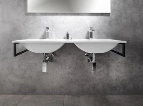 Sapho Yukon YU120 dvojumyvadlo 120 x 45 cm litý mramor