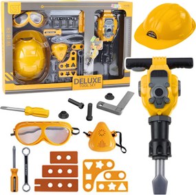 LEAN Toys Sada nářadí pneumatické kladivo na baterie 21 ks