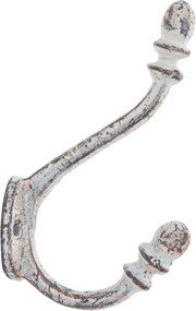 Háček šedá patina - 3*8*12 cm