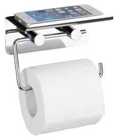 Samodržící držák na toaletní papír se stojanem na telefon Wenko