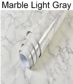 Voděodolné mramorové samolepící tapety Barva: Marble Light Gray, Rozměry: 40x500 cm