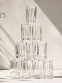 Sinsay - Sklenice s reliéfním vzorem 4 pack - clear