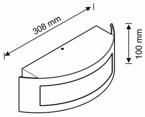 Domovní číslo 1xE27/14W/230V IP54
