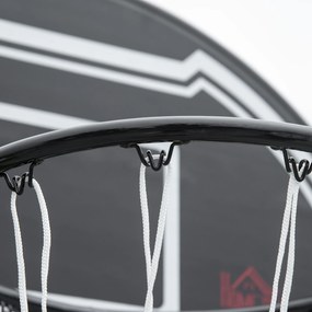 Venkovní basketbalový koš pro teenagery, 160-210 cm Výškově nastavitelný basketbalový stojan s kolečky