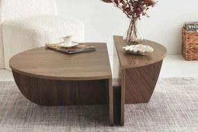 Designový konferenční stolek Baltenis 90 cm vzor ořech