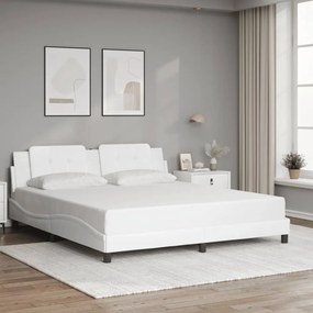 Rám postele s LED bez matrace Zadar bílý 180 x 200 cm 3214125