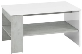 Casarredo - Komfort nábytek Konferenční stolek RUBENS, beton šedý/bílá lesk