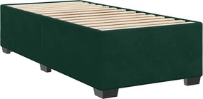 Rám postele bez matrace tmavě zelená 90 x 200 cm samet 3284610