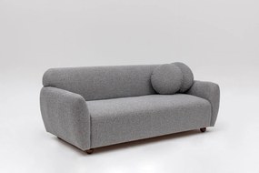 Designová 3-místná sedačka Jamiya 223 cm světle šedá