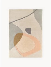 Ručně tkaný vlněný koberec's abstraktním vzorem Luke