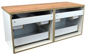 BPS-koupelny Koupelnová skříňka pod deskové umyvadlo Agria NEW 120-HD - bílá