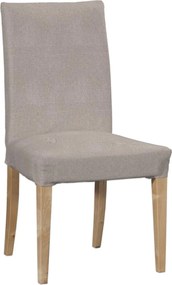 Potah na židli IKEA  Henriksdal, krátký barva béžová látka pletený vzor