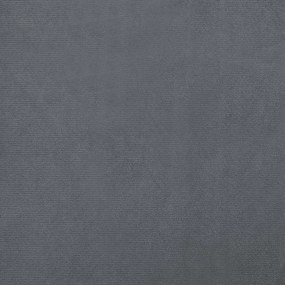 Dětská pohovka tmavě šedá 80 x 45 x 30 cm samet - Default Title