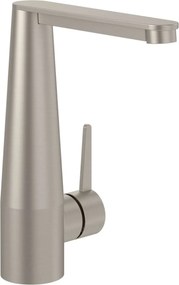 Villeroy & Boch Conum - Umyvadlová baterie s výpustí Push-Open, matný kartáčovaný nikl TVW12700400064