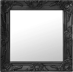 vidaXL Nástěnné zrcadlo barokní styl 50 x 50 cm [320315] Barva: Stříbrná