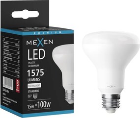 Mexen Nova, LED žárovka E27, R80, 15W, Neutrální - 4000K, 1575 lm - L105-E27-1540-01