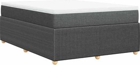 Box spring postel s matrací tmavě šedá 160x200 cm textil 3285582