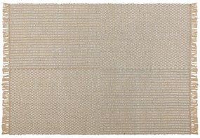 Jutový koberec 140 x 200 cm béžový ADABAG Beliani